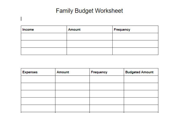 Sample Family Budget for Beginners - Life and a Budget
